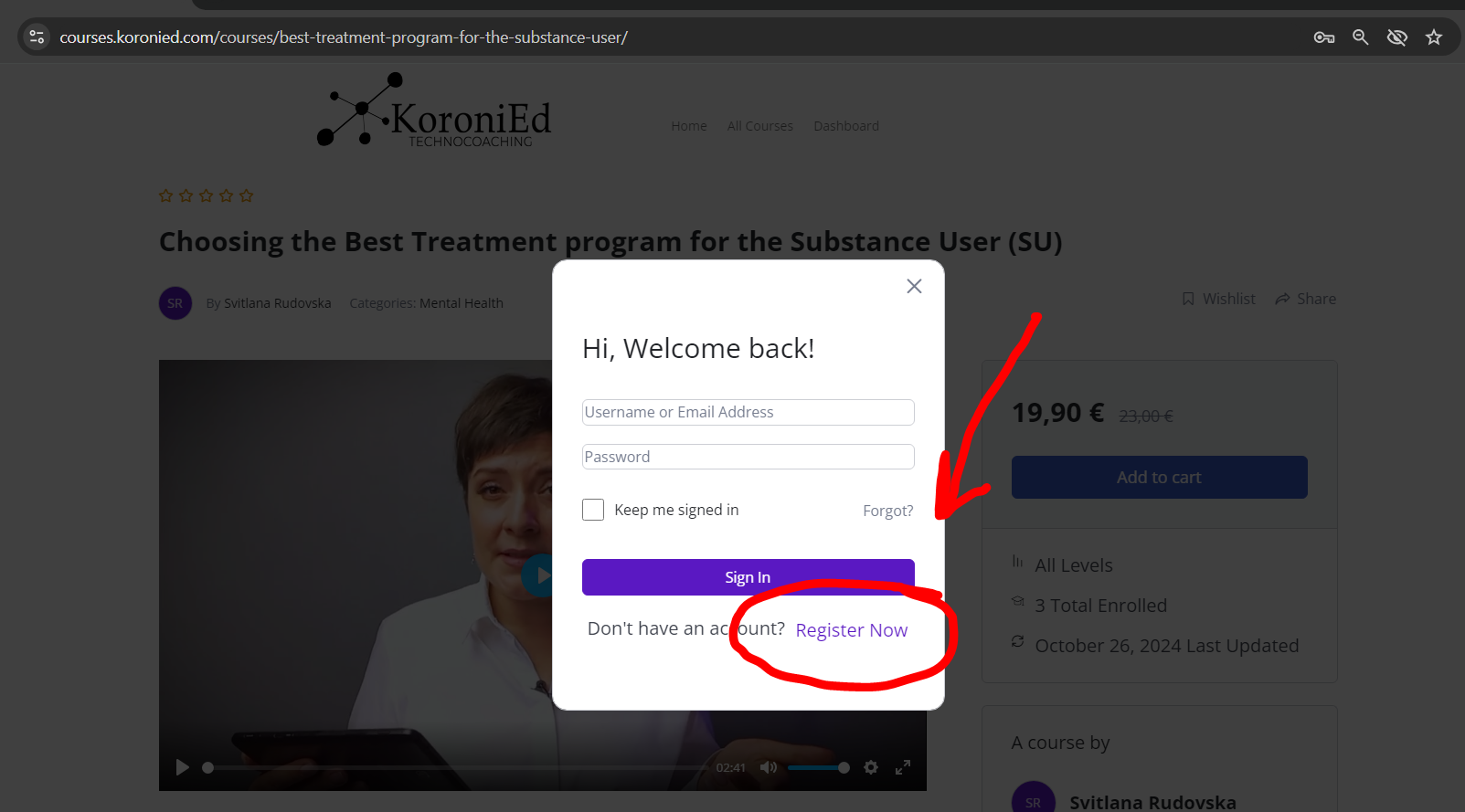 How to use a gift Coupon – KoroniED Courses